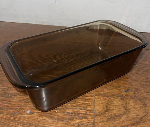 Vintage Pyrex Amber Brown Loaf Pan 213-R Baking Dish 1.5 Qt Bread Meat ...