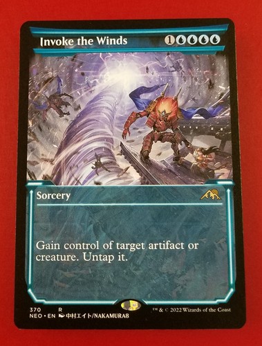 1x Invoke the Winds | Showcase | Kamigawa Neon Dynasty | MTG Magic ...