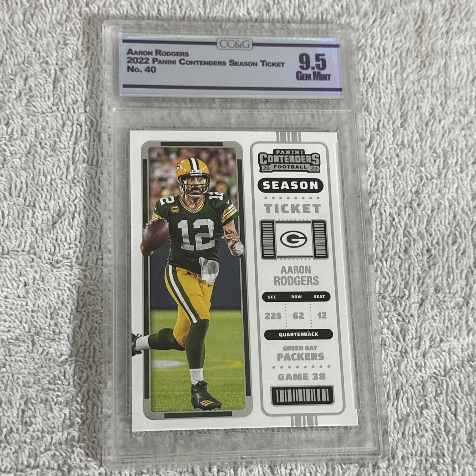 2022 Panini Contenders - Season Ticket #40 Aaron Rodgers for sale ...