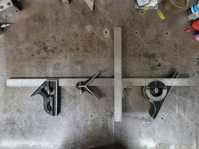 **THE ULTIMATE LAYOUT SET** STARRETT 12" & 24" COMBO SQUARES - WITH ...