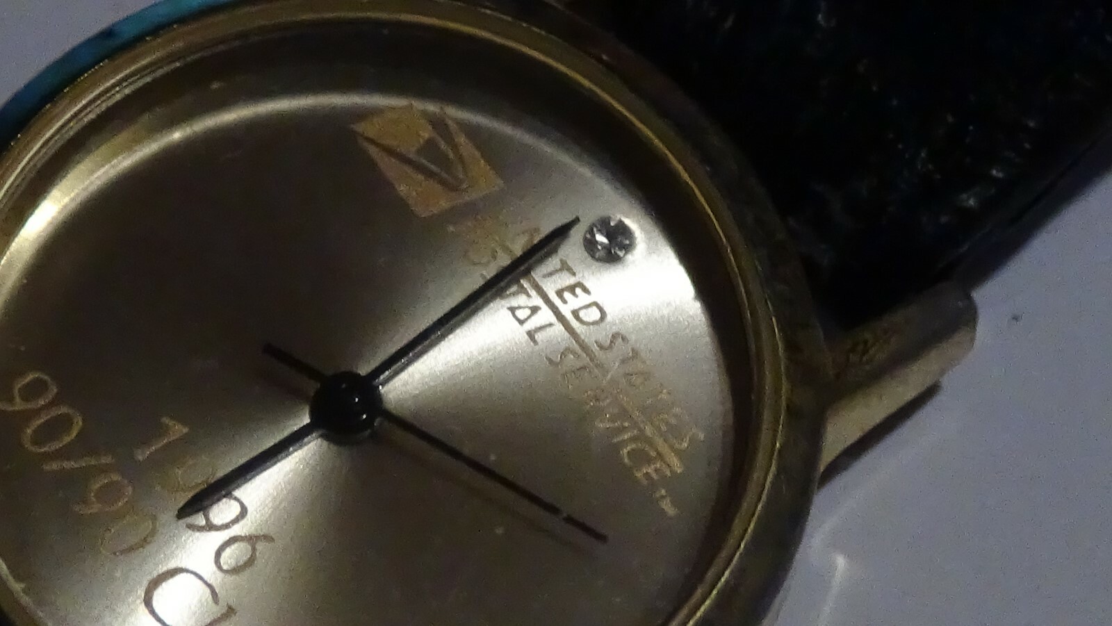 Ladie GT USPS post office 1996 90/90 CLUB watch new battery CZ accent ...