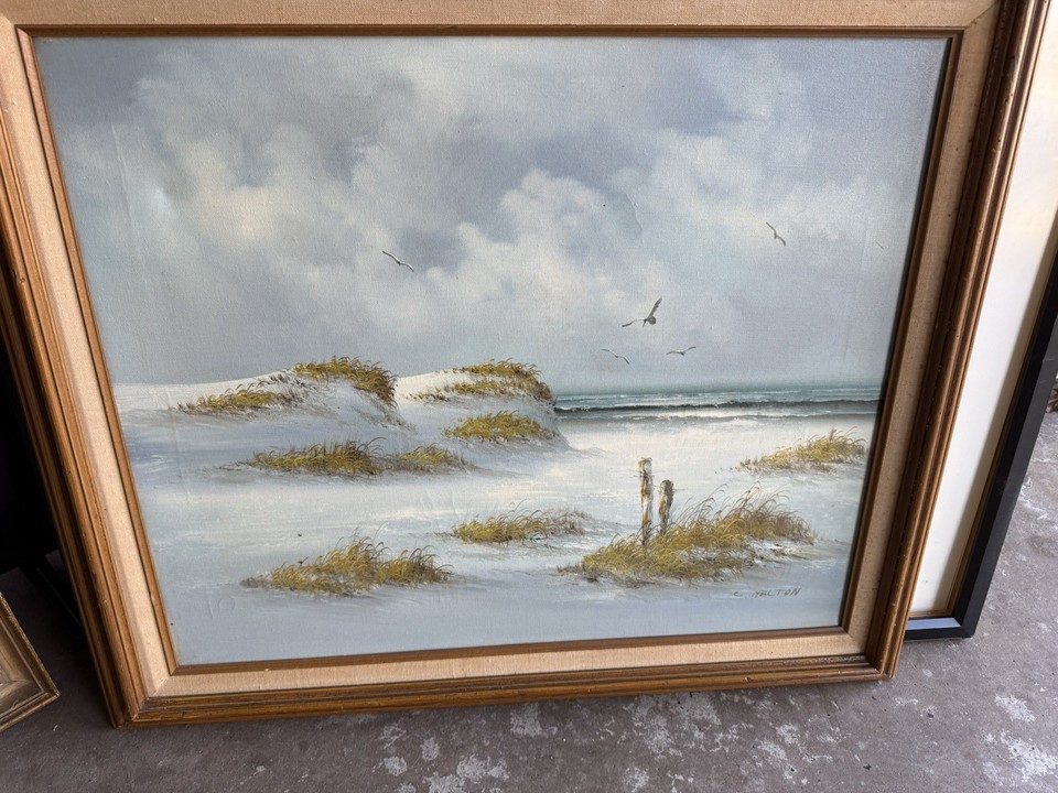 Catherine Parker Melton Original Seascape Oil Painting On Board, Signed ...