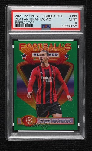 2021-22 Topps Finest Flashbacks UCL - Zlatan Ibrahimovic #199 Refractor ...