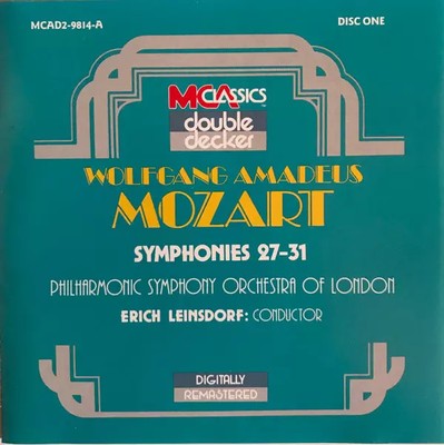 Symphonies 27-31, Wolfgang Amadeus Mozart, Erich Leinsdorf ...