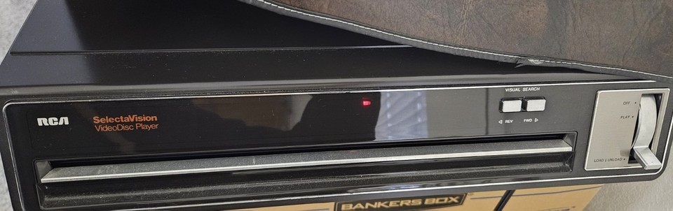 RCA SelectaVision CED Videodisc SGT 075 Vintage Player And Cover powers ...