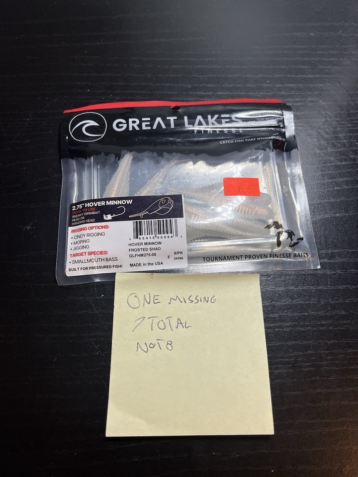 (8) Bass Fishing Jig Head Minnow Strolling Lot Japan / Fish Arrow ...