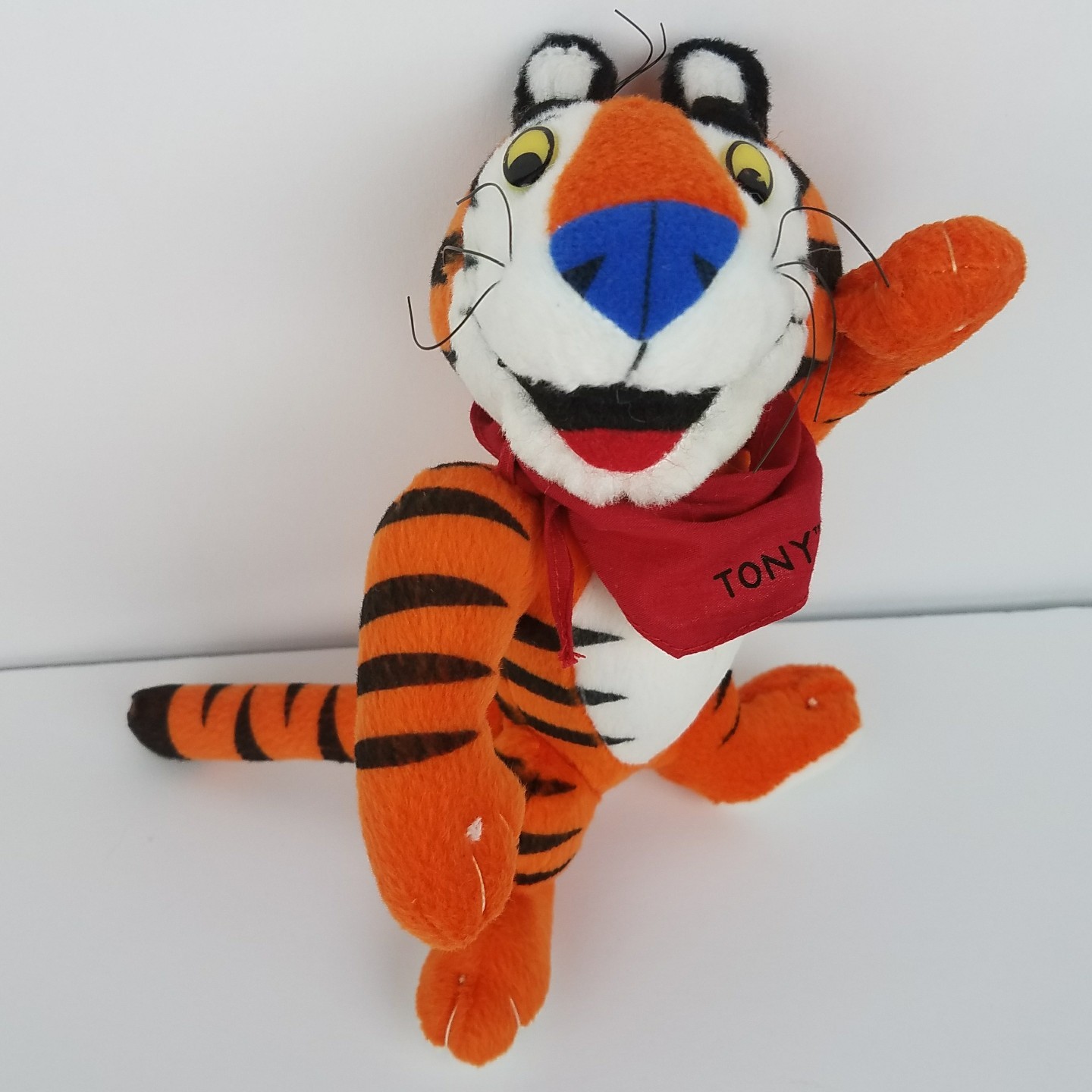 Poseable TONY THE TIGER Stuffed Plush 1997 Kellogg's Frosted Flakes 8.5 ...