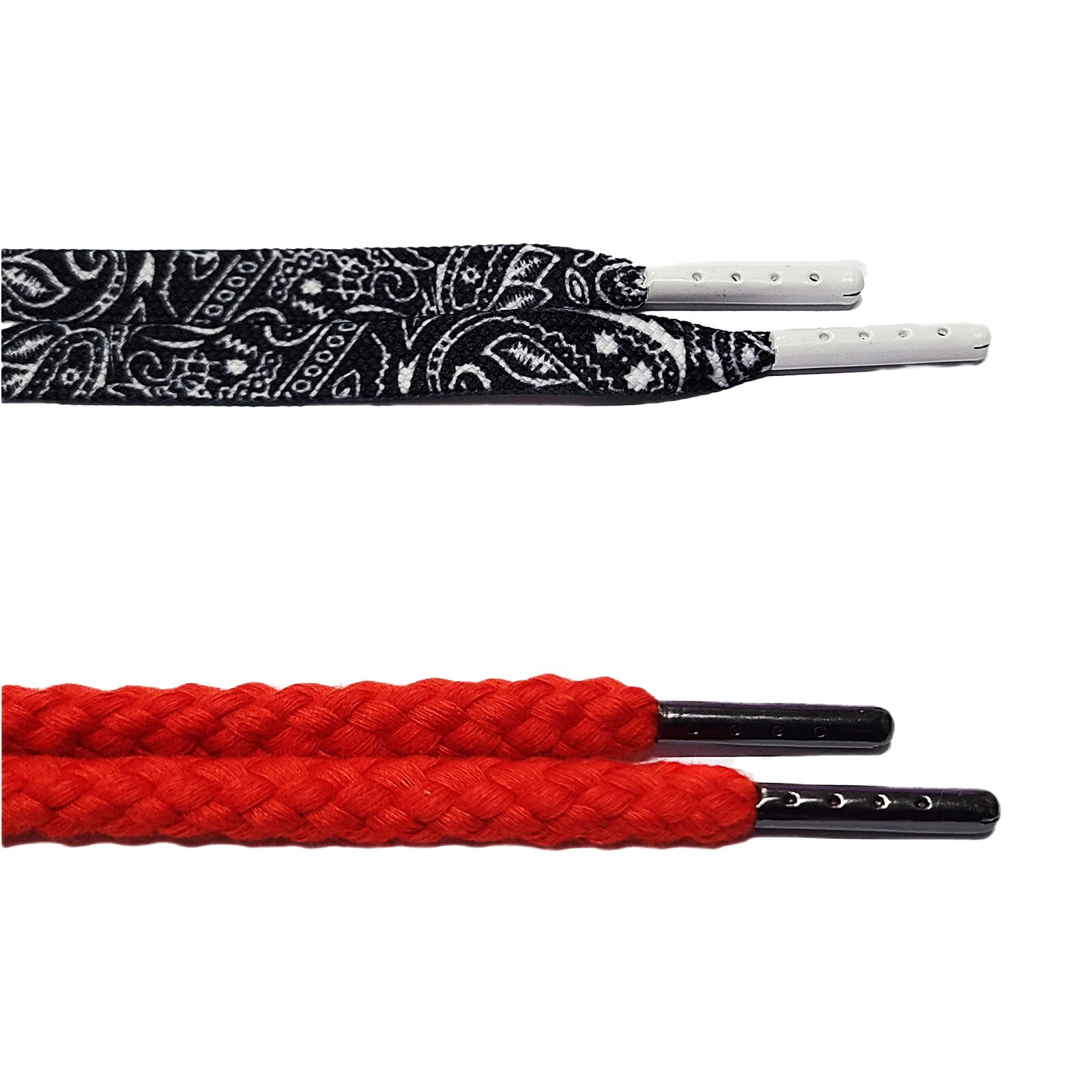 Black Phantom Shoe Laces Bandana/Braid Rope Laces for Air Aj Jordan 1 ...