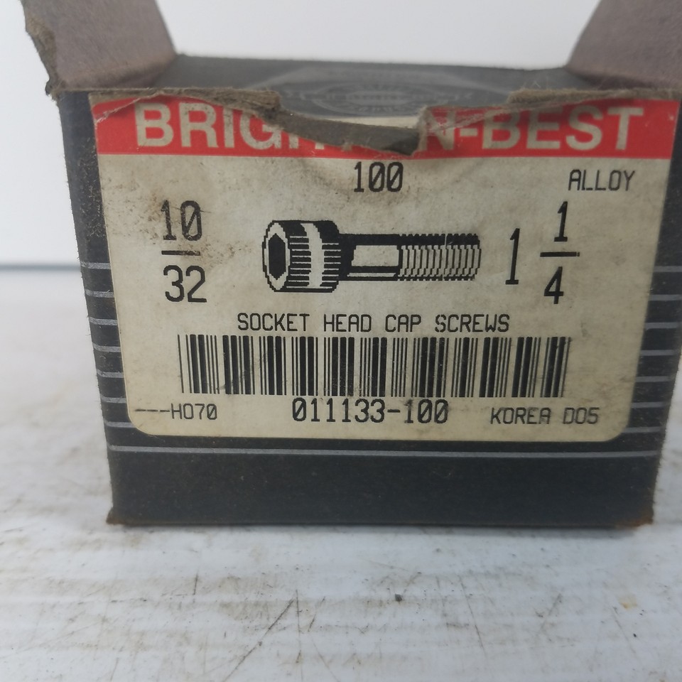 Brighton-Best 011133-100 Socket Head Cap Screws Alloy (Box of ~50) | eBay