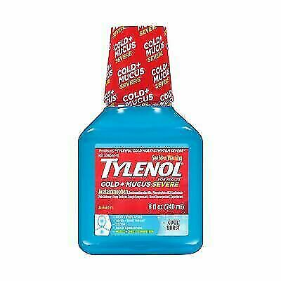 Tylenol 8 Oz. Cold + Mucus Severe Daytime Syrup - Cool Burst for sale ...