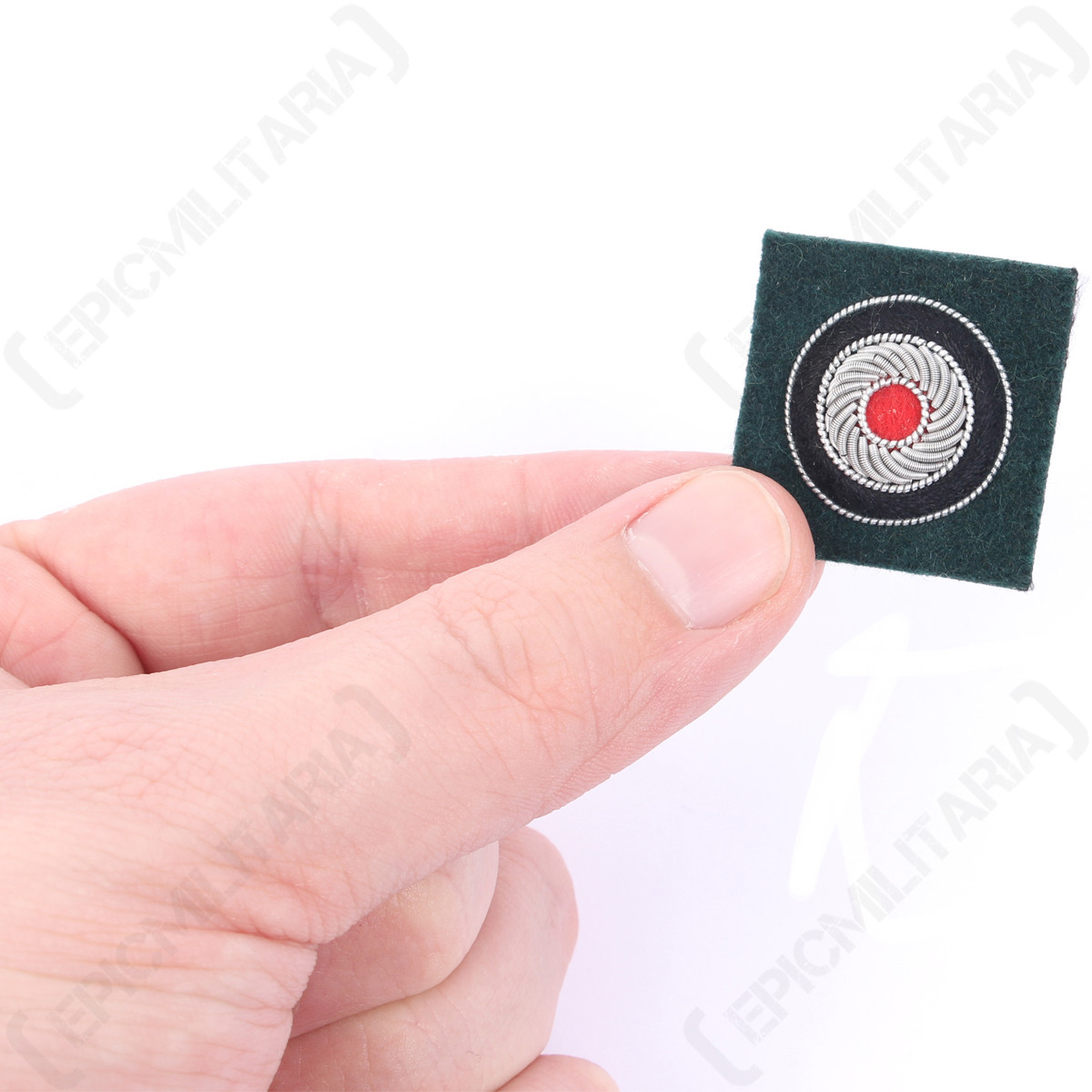 Bullion Cap Cockade - Dark Green - WW2 Repro German Army Badge Patch ...