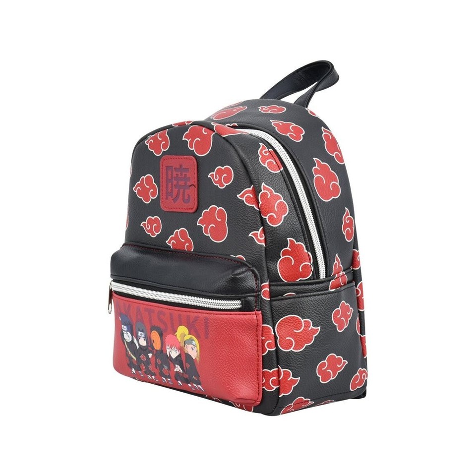 Naruto Red Clouds Akatsuki Mini Backpack Concept One Shippuden Back ...