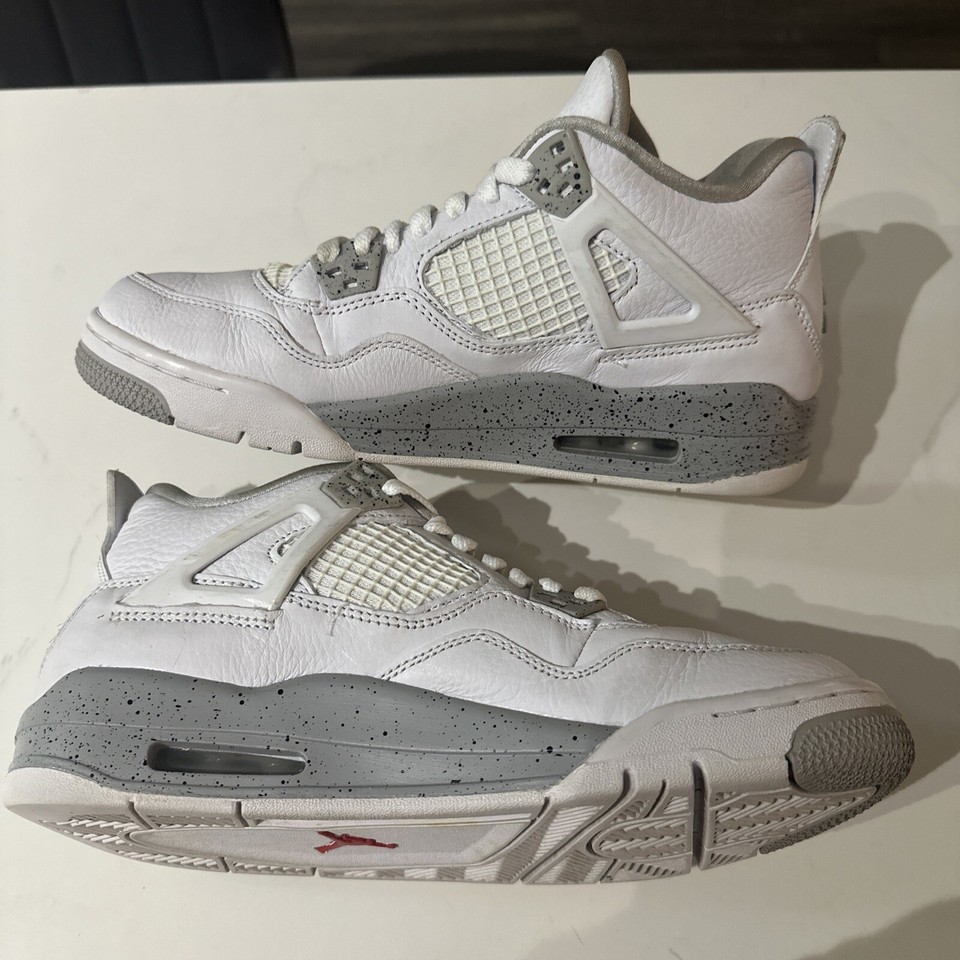 Jordan 4 Retro White Oreo Boys Size 6 Y Youth GS DJ4699-100 | eBay