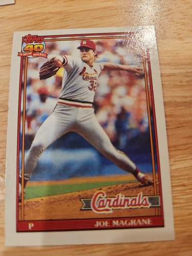 1991 TOPPS JOE MAGRANE ST. LOUIS CARDINALS #185 | eBay