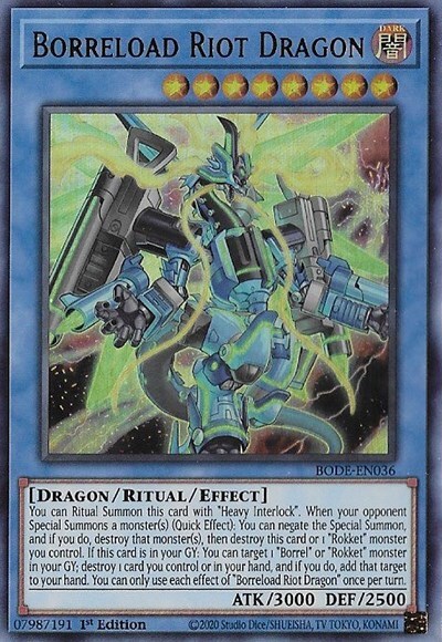 Borreload Riot Dragon BODE-EN036 Burst of Destiny 1st Edition for sale ...