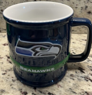Seattle Seahawks Football Ceramic 3D 16 Oz Coffee Mug Cup Official NFL ...