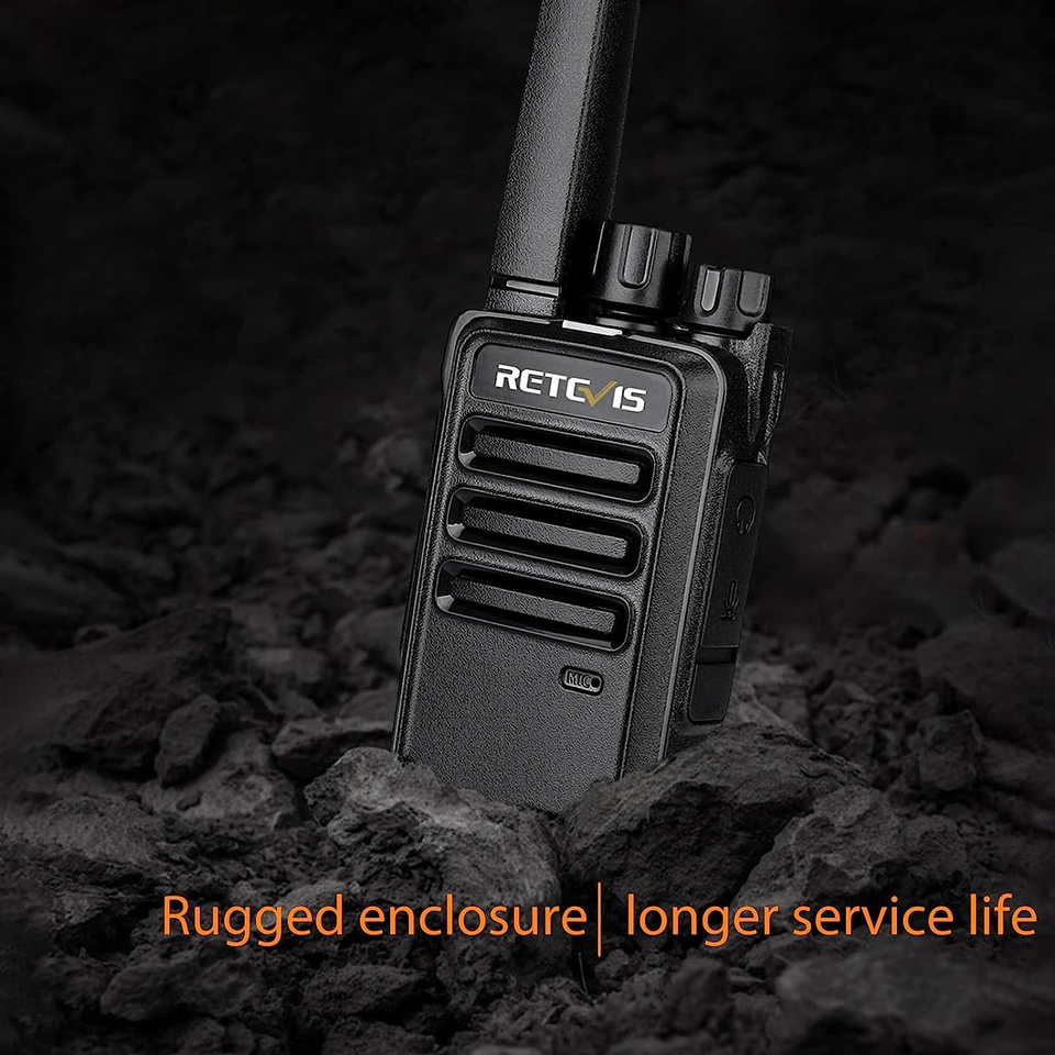 Retevis RT68 Two Way Radios with Earpiece, Heavy Duty Walkie Talkies ...