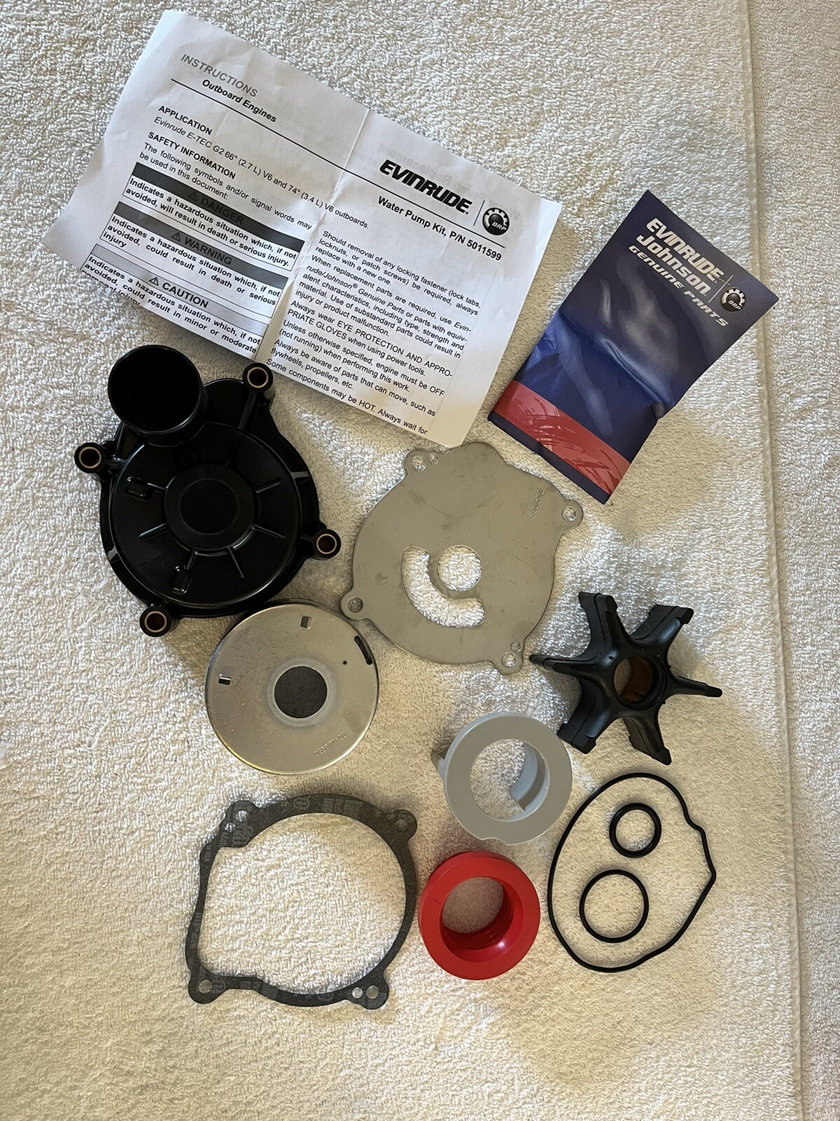 evinrude 5011599 water pump kit etec G2 for sale online | eBay