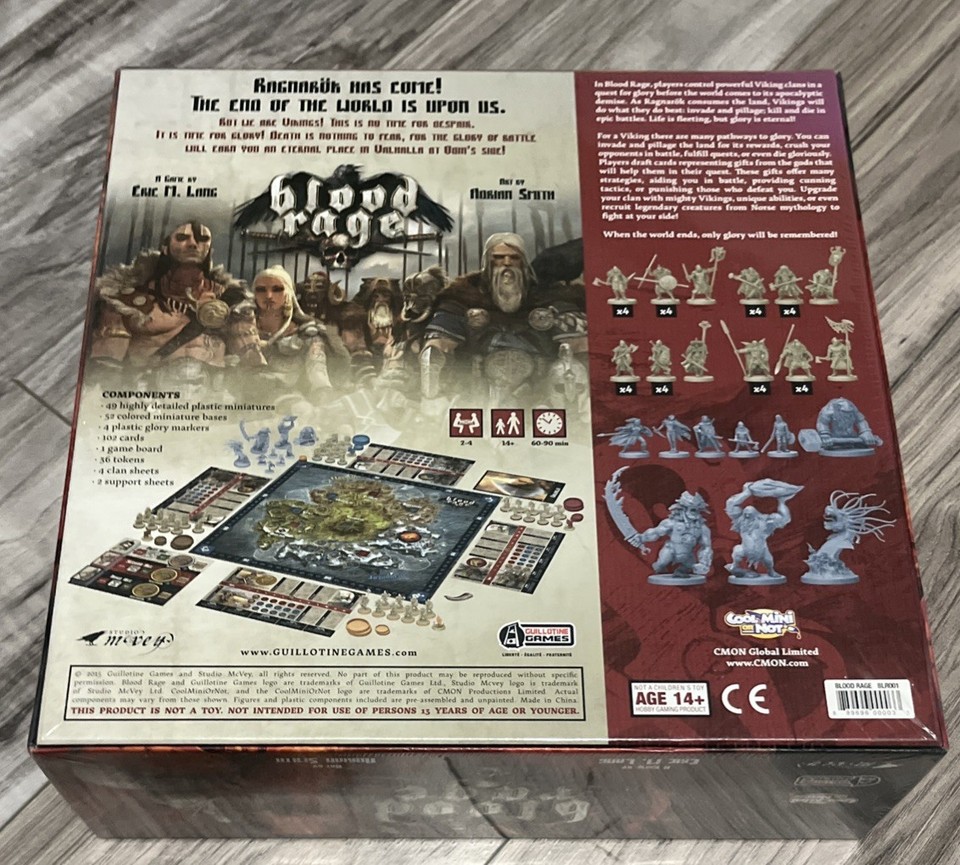 Blood Rage Core Box CMON Board Game NIB | eBay