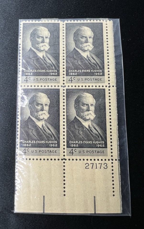 Vtg Charles Evans Hughes 4 Cent Stamps Politician US Postage USPS MNH ...