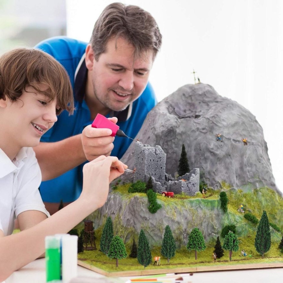 2 Pack Simulation Tree Model Toy Landscape Trees Miniature for Diorama ...