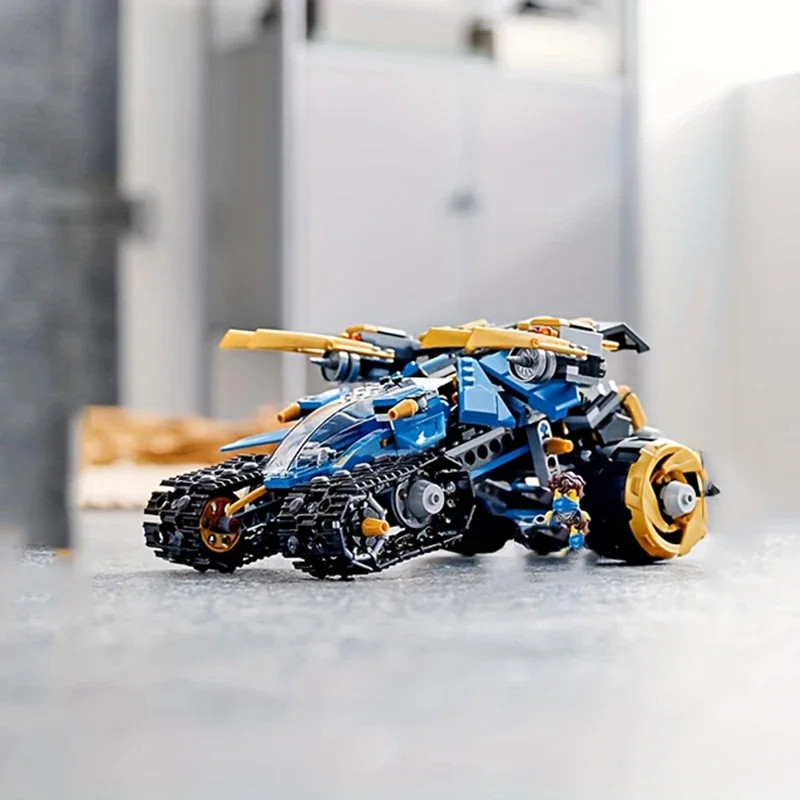 576PCS Technical Ninja Thunder Raider Mechanical Warrior Robot Building ...