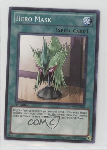 Hero Mask 1st Ed. YuGiOh Ra Yellow Mega-Pack #RYMP-EN030 q5p | eBay