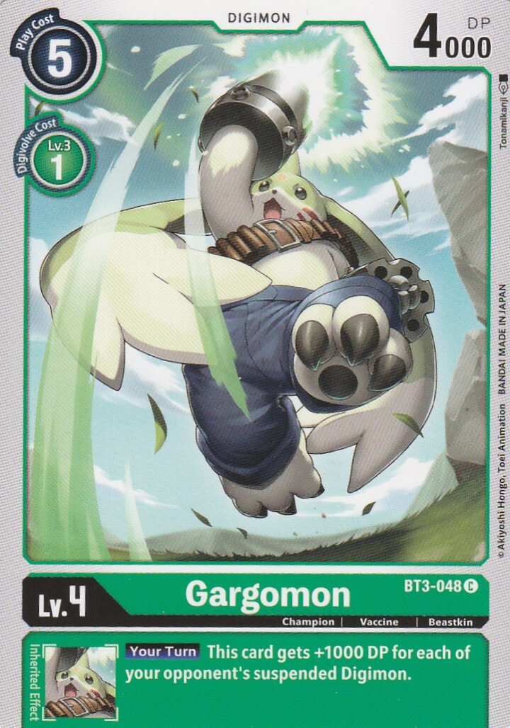 BANDAI DIGIMON CARD GARGOMON BT3 048 C | eBay