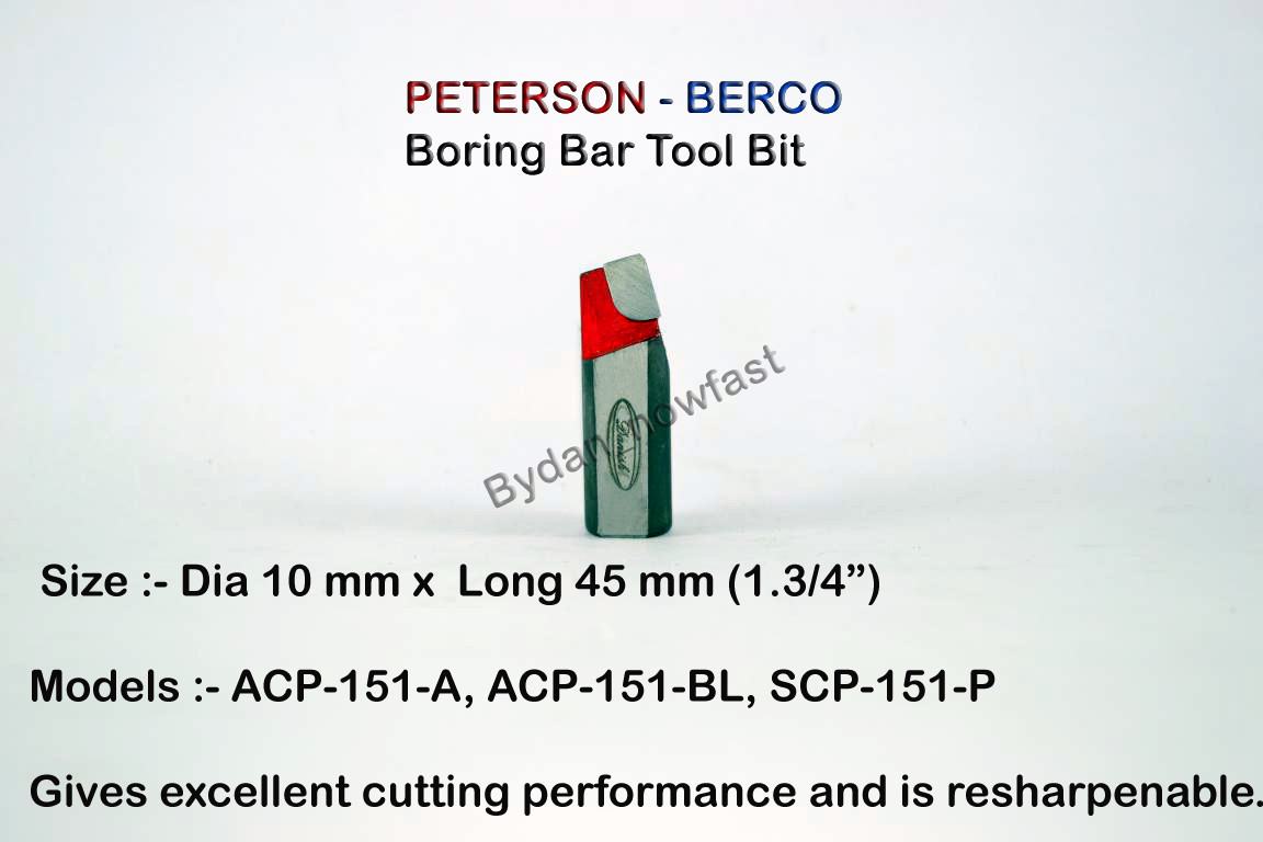 PETERSON-BERCO BORING BAR TOOL BIT 10 x 45 ACP-151-A, ACP-151-BL, SCP ...