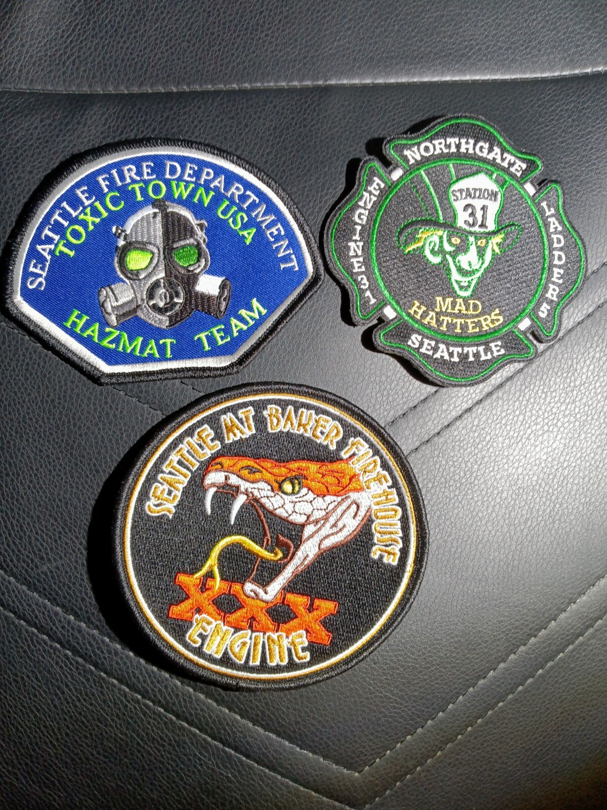 Seattle Fire Dept Engine-30 31 HAZMAT 3 Patch Lot Northgate Mt Baker ...