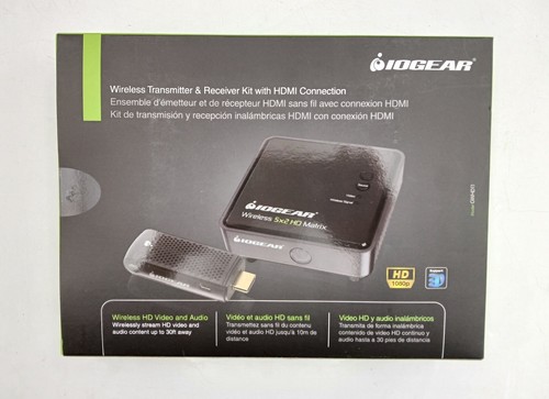 IOGear Wireless Transmitter & Receiver Kit with HDMI Connection | New ...