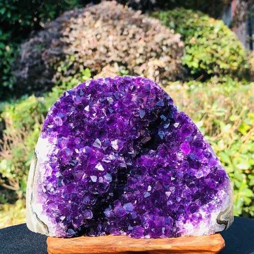 2.04LB Natural Amethyst Uruguay Cave Crystal Cluster Gemstone Geode ...