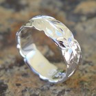 Hawaiian Jewelry Sterling Silver Maile Leaf Cut Out Wedding Ring Band ...
