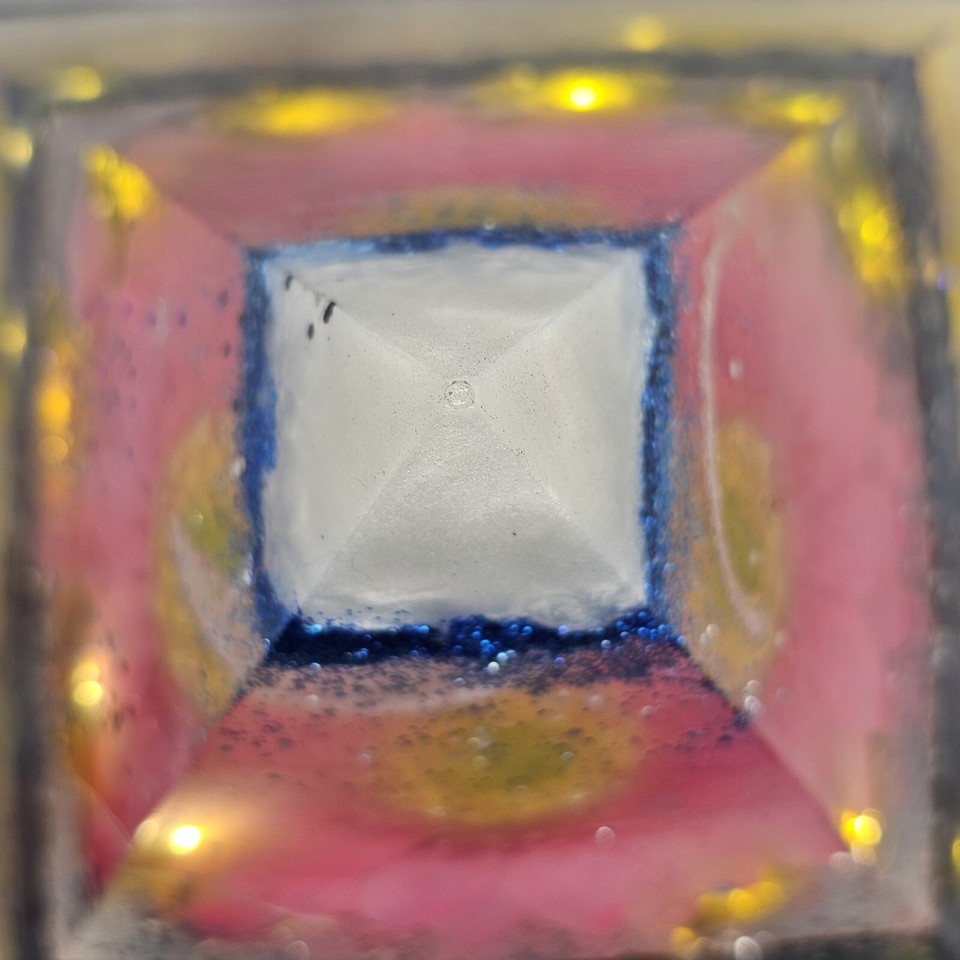 Lighted Pink Flower Resin Made Pyramid! Battery Operated | eBay