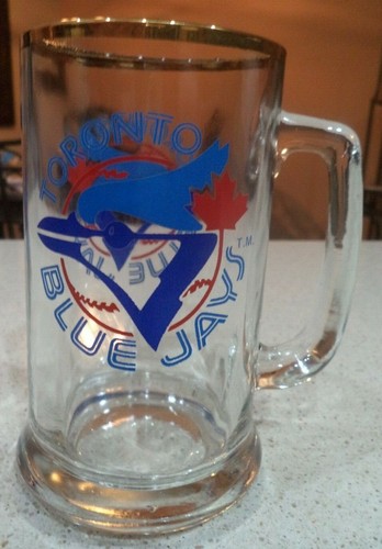 Toronto Blue Jays Glass Mug Gold Rim | eBay