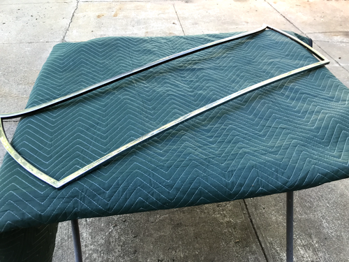 ORIG AUSTIN HEALEY 100 WINDSHIELD CHROME FRAME BN1 BN2 100M 100/4 53 54 ...