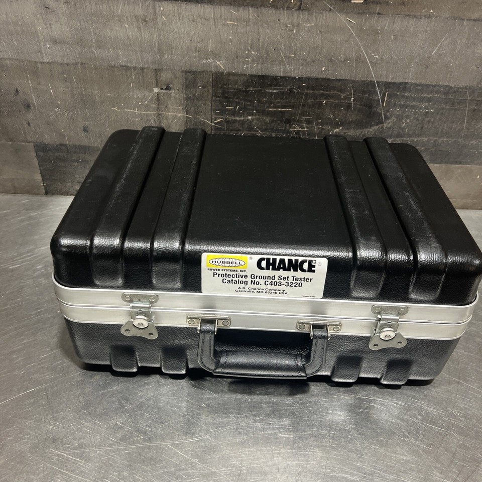 Hubbell Chance C403-3220 Protective Ground Set Tester Used Surplus | eBay