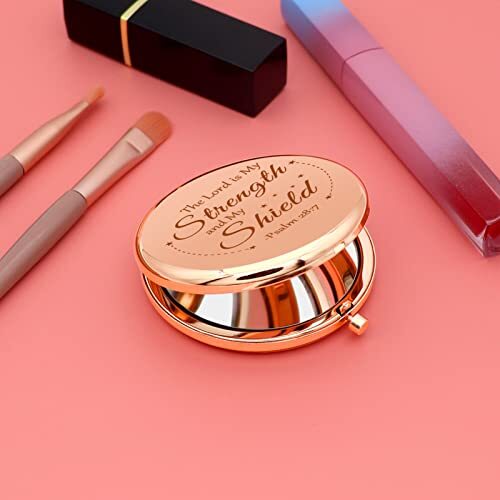 Inspirational Religious Gifts Compact Makeup Mirror Pocket Makeup Rose ...