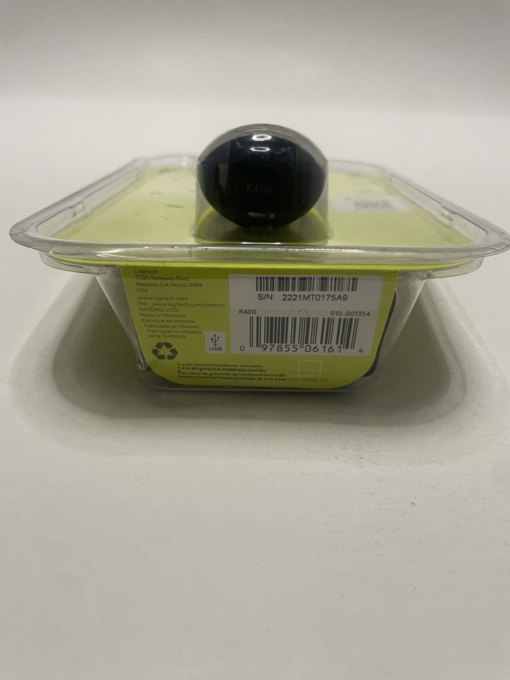 Logitech R400 Laser Presentation Remote Control Black Brand New Sealed ...