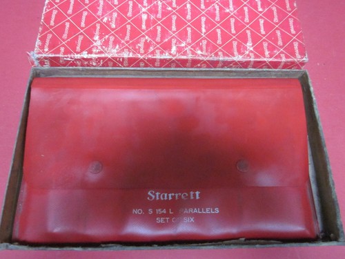 Starrett S154L parallels set of six, adjustable in original box ...