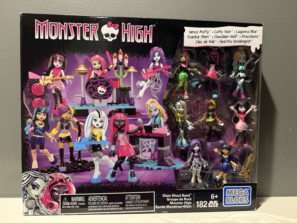 Mega Bloks Monster High Glam Ghoul Band Building Kit Brand New In Box ...