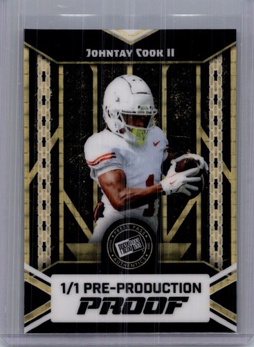 Johntay Cook II 2024 Leaf Football Collective 1/1 Pre Production Proof ...