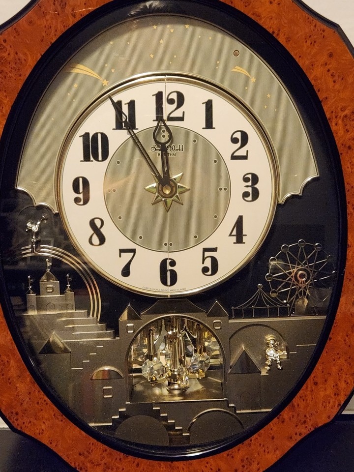 Rhythm Small World Timecracker Wall Clock / Sound Motion Musical ...