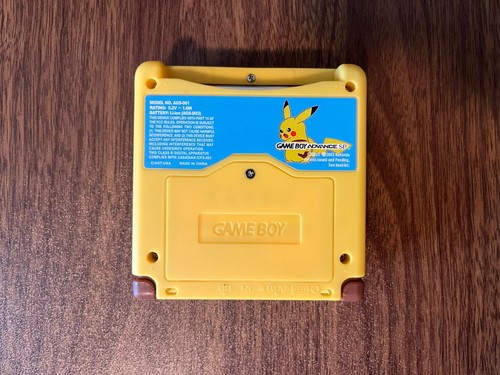 Nintendo Game Boy Advance SP AGS-001 Pokémon Pikachu Shell IPS Screen ...