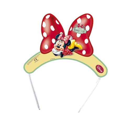 Disney Minnie 's Cafe Tiara (Pack of 6)One Size Red/Cream SG32082 | eBay UK