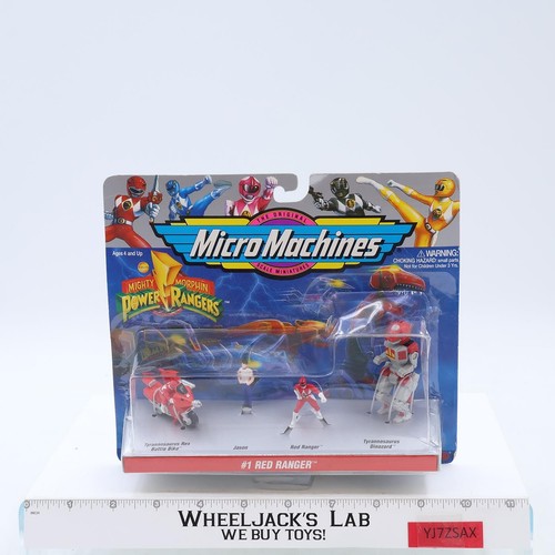 #1 Red Ranger Micro Machines Power Rangers 1994 Galoob Figure NEW ...