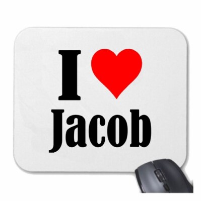 MOUSEPAD Mauspad I Love Jacob Ich Liebe Jacob | eBay.de