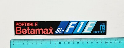 Adhesive Betamax Portable sony Sticker Autocollant Vintage 80s Original ...