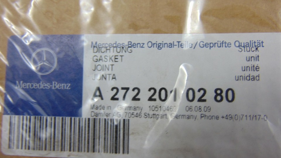 Water Pump Gasket A2722010280 Mercedes E Class W/S211 | eBay