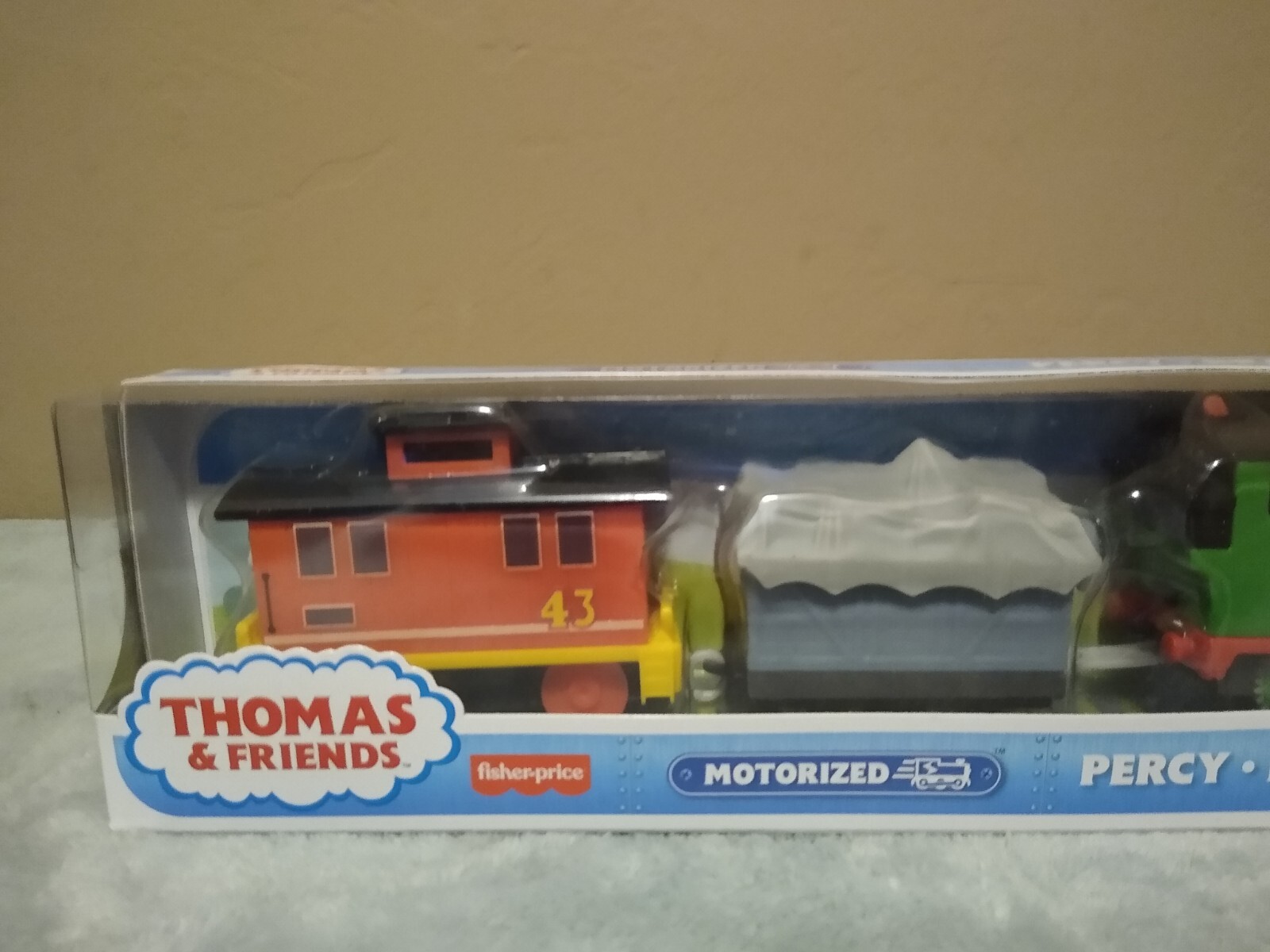 Thomas & Friends Percy & Brake Car Bruno Motorized Battery-Powered Toy ...